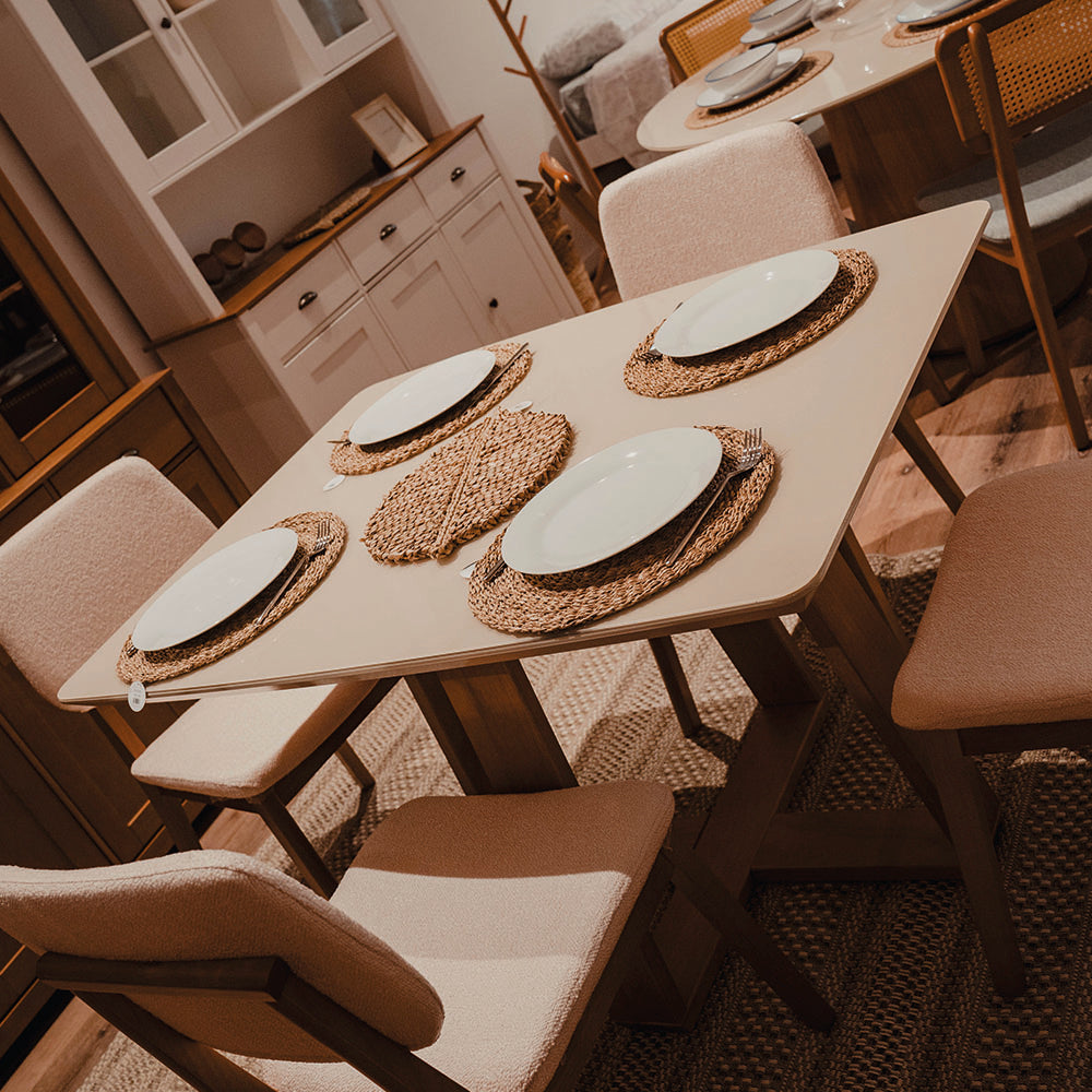 Mesa de Comedor Wood - Rectangular - Línea Nevada – Eco Wood